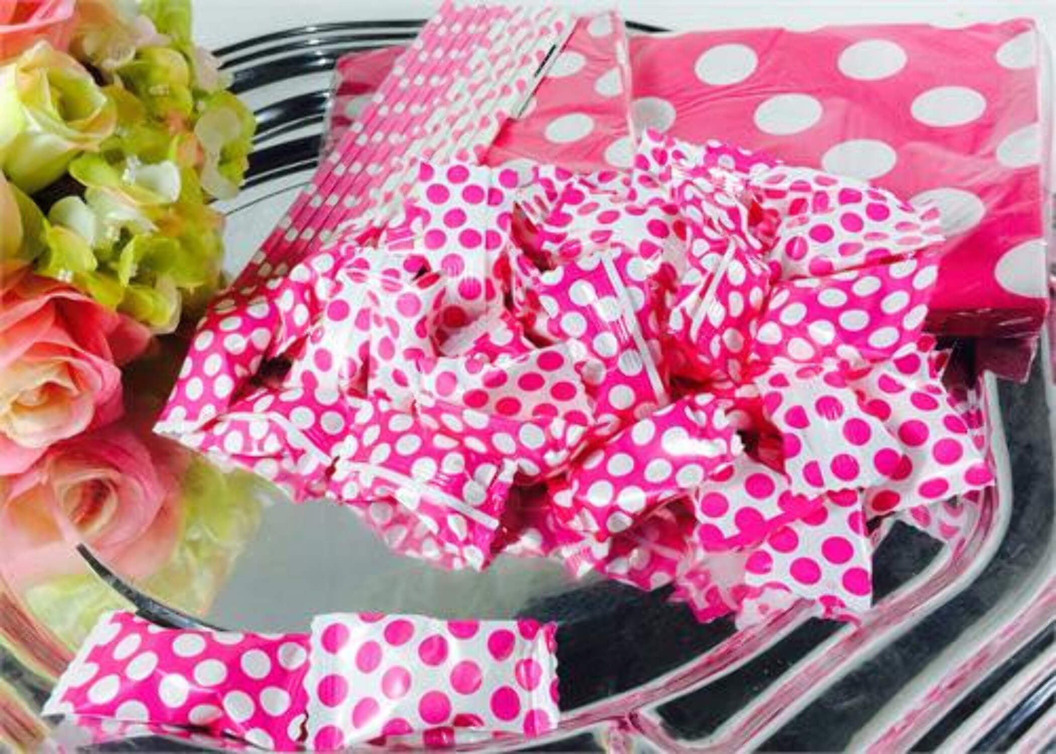 Big Dots Bright Pink Butter Mints (50 pieces) - Walmart.com