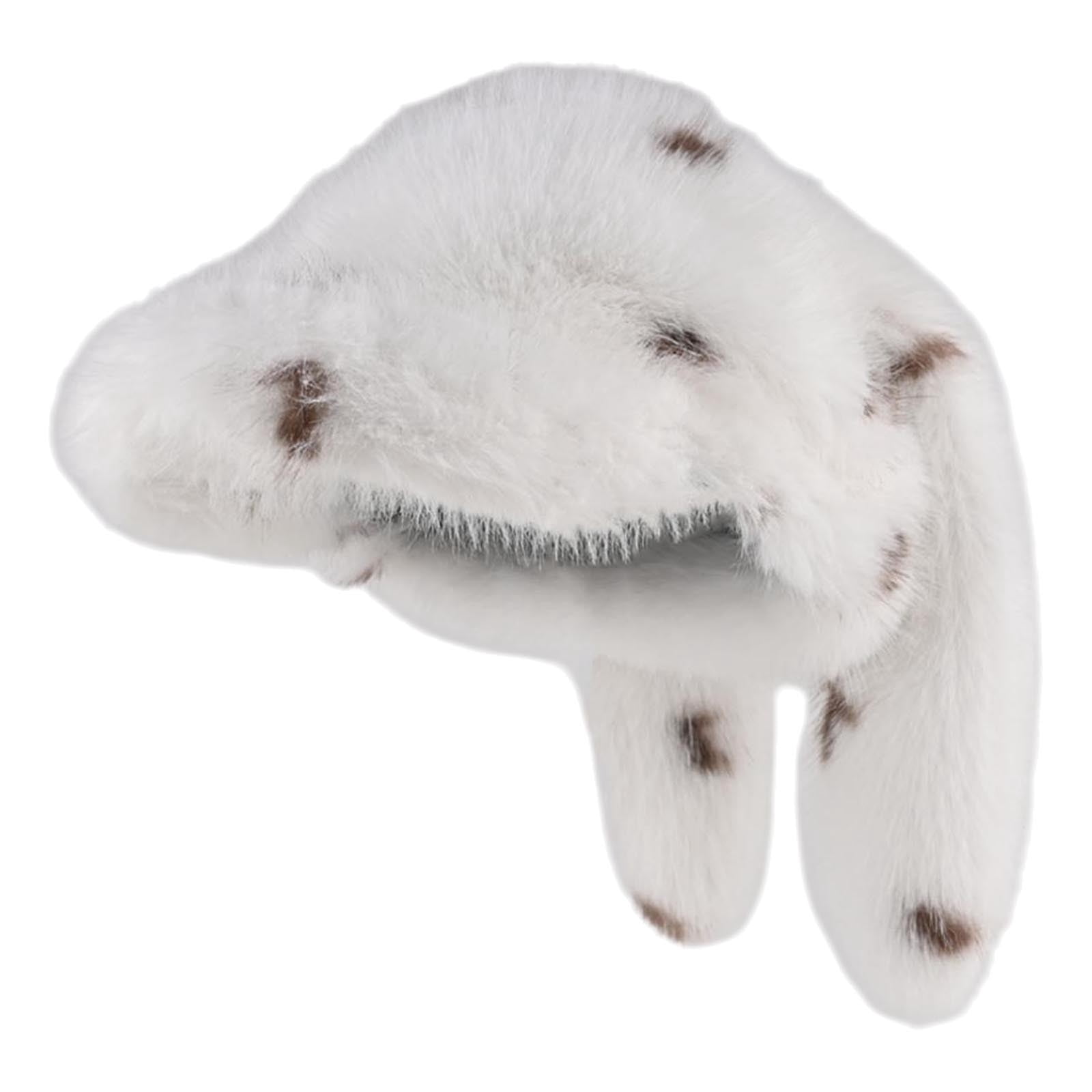 Big Ears Plush Rabbit Baseball Cap for Winter, Imitation Mink Ear ...