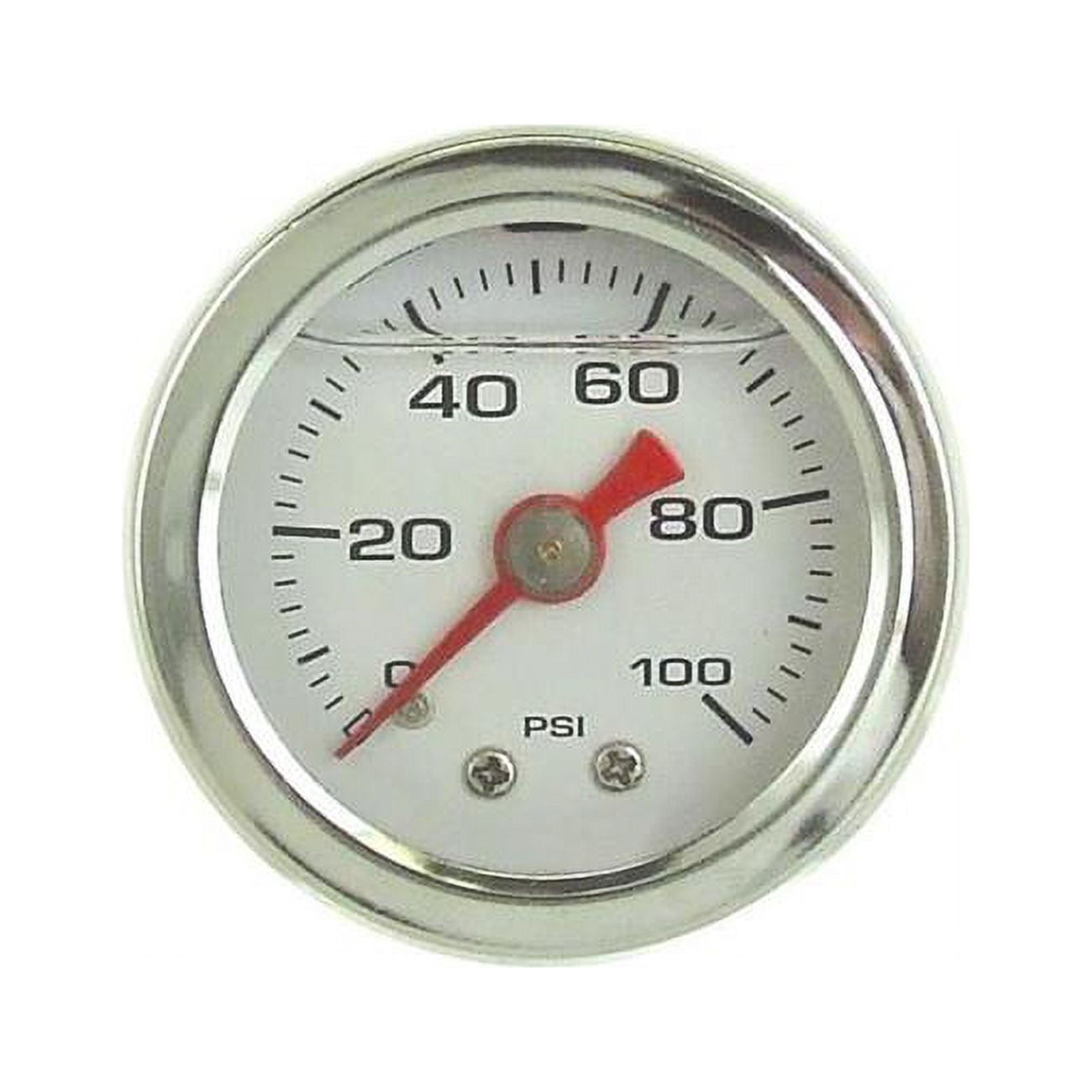 Big End Performance 0-100 PSI Liquid Press Gauge, White - Walmart.com