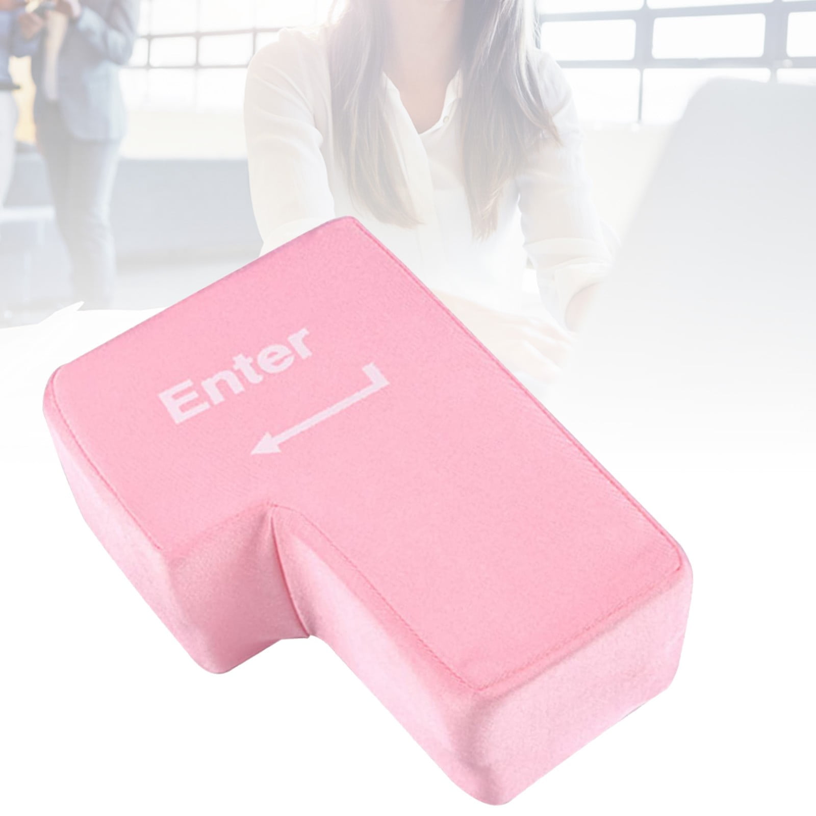 Big Enter Key Usb Enter Key Desktop Nap Pillow Enter Button for Computer Usb Big Enter Button ...
