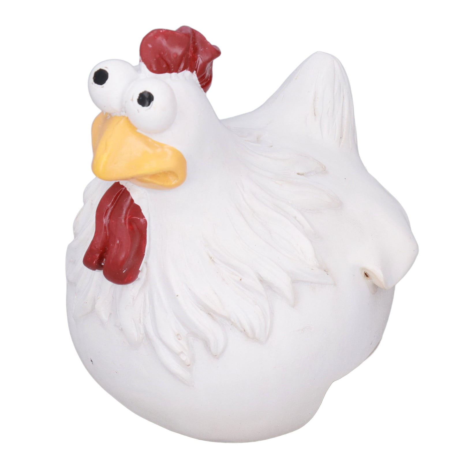 Big Eye Chicken Ornaments Funny Chicken Statues For Garden Stairs Farm ...