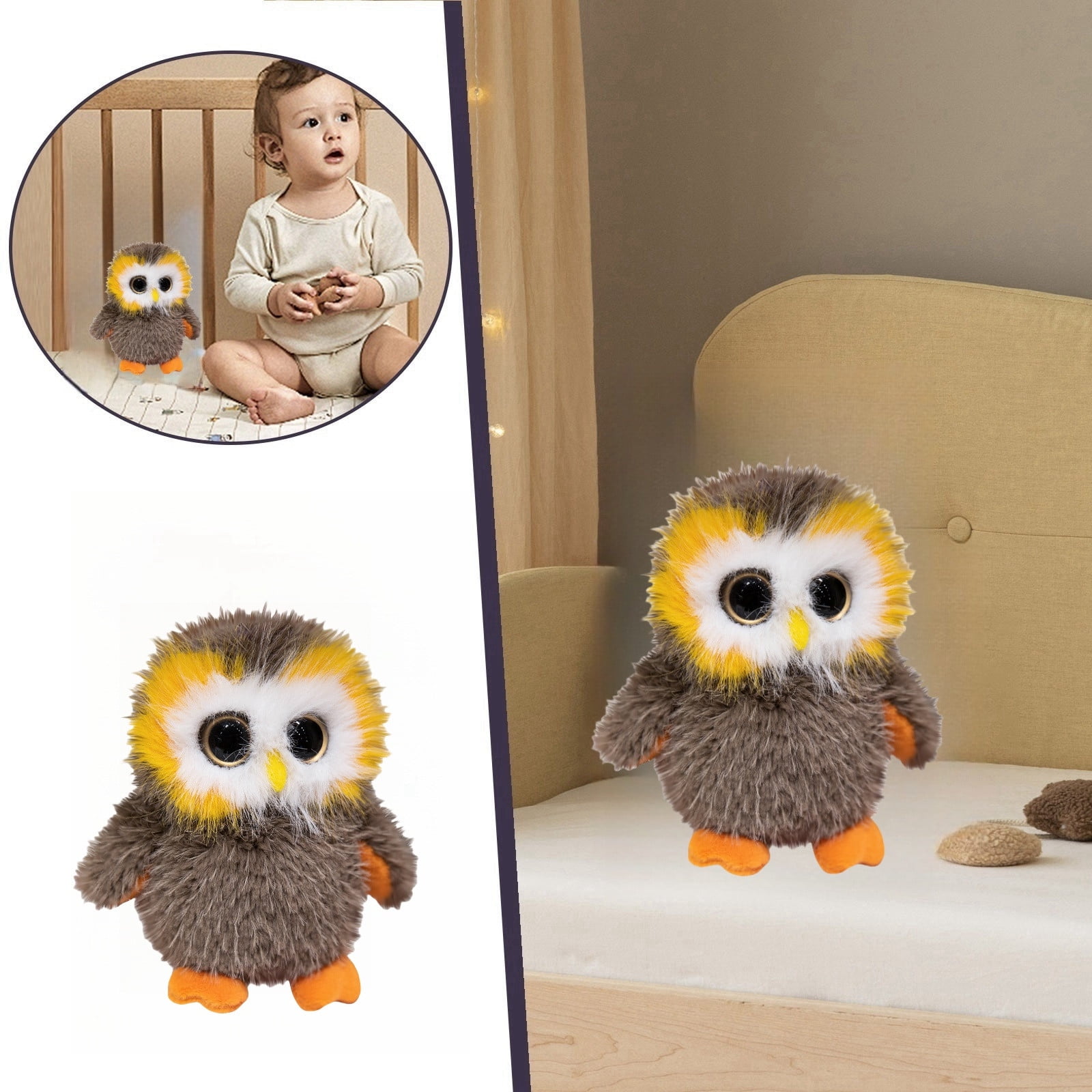 Big Eyed Owl Toy Cute And Adorable Animal With A Soft And Texture That ...