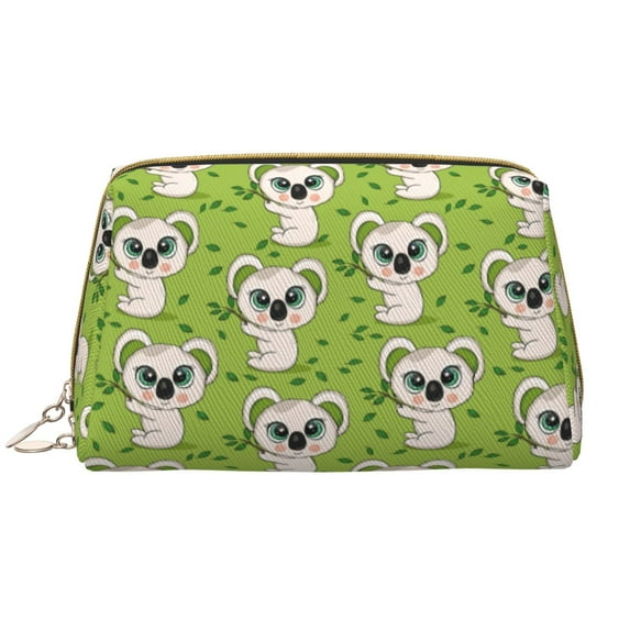 Big Eyes Koala Green Makeup Bag, Large Capacity Cosmetic Bag Portable ...