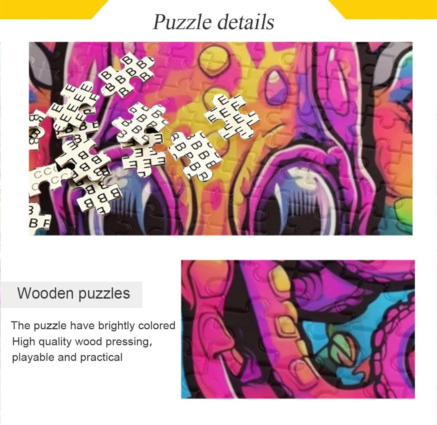 Big Eyes Octopus Jigsaw Puzzle 500 Pieces, Zigsaw with Storage Bag and ...