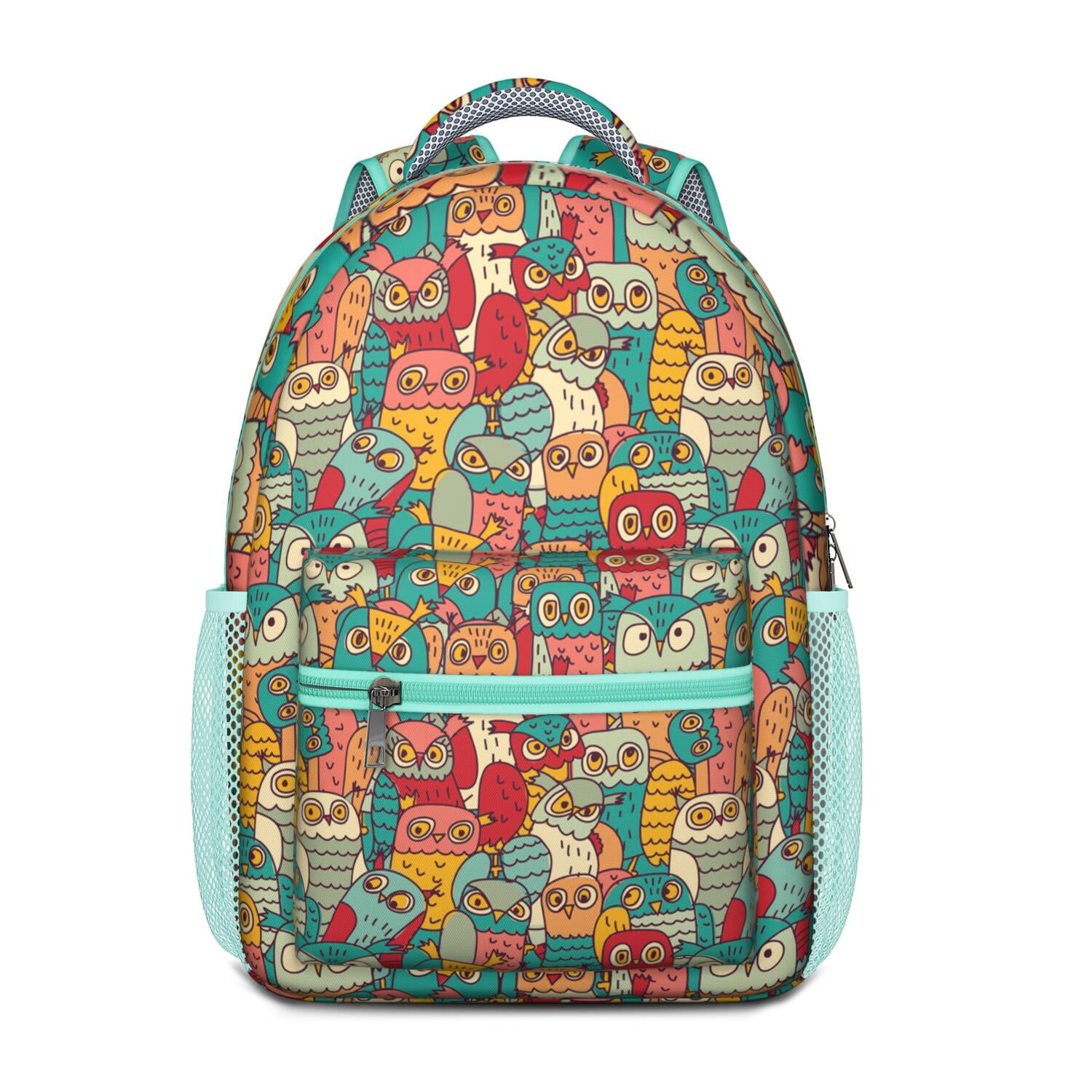 Big Eyes Owl Cartoon Backpack - Waterproof Ergonomic School Bag with ...