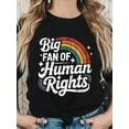 Big Fan Of Human Rights, Social Justice, Equality T-Shirt, Graphic Tees ...