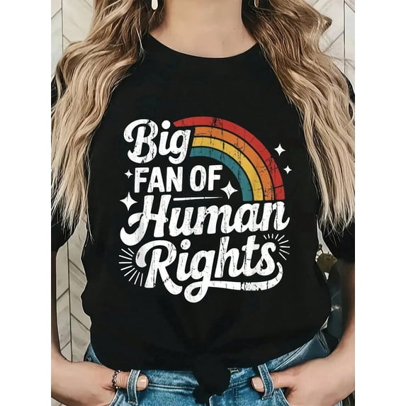 Big Fan Of Human Rights, Social Justice, Equality T-Shirt, Graphic Tees ...