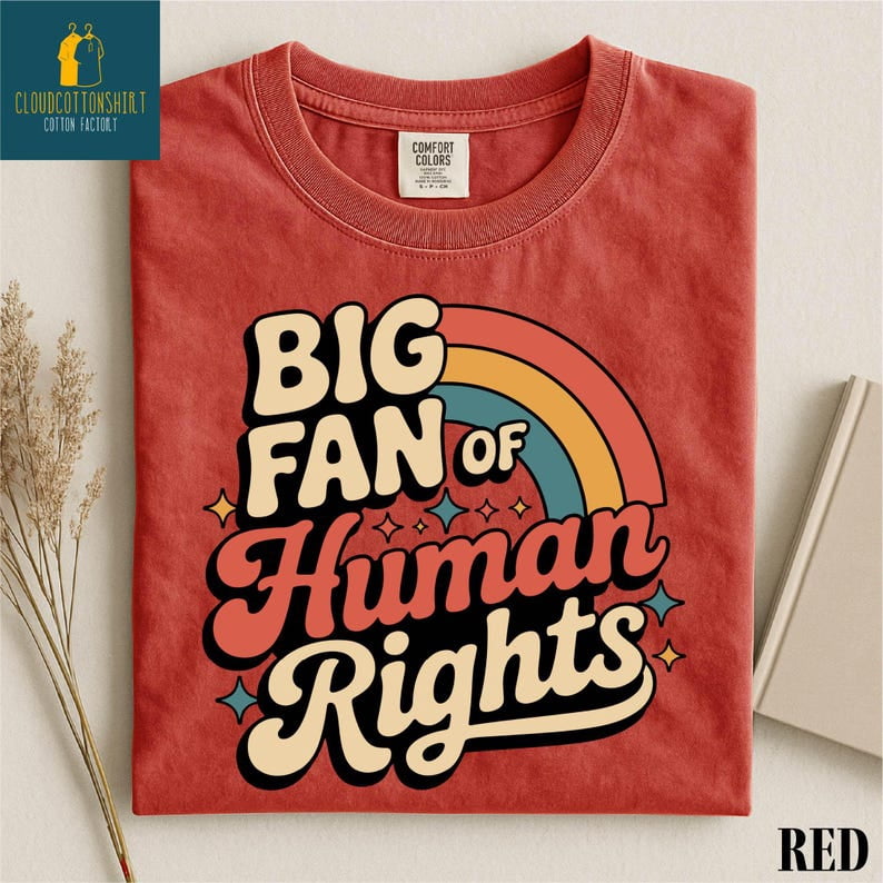 Big Fan of Human Rights Shirt, Radicalized by Basic Decency T-Shirt ...