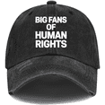 Big Fans of Human Rights Hat Social Justice Equality Baseball Cap ...