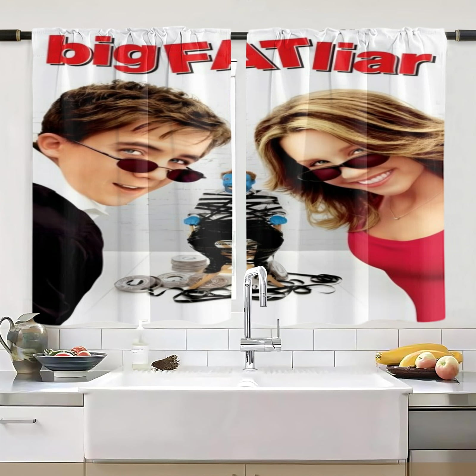 Big Fat Liar Window Curtain - 2 Panels(28"x40") - Walmart.com