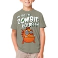 My Big Fat Zombie Goldfish T-Shirt for Boys And Girls, Funny Short ...