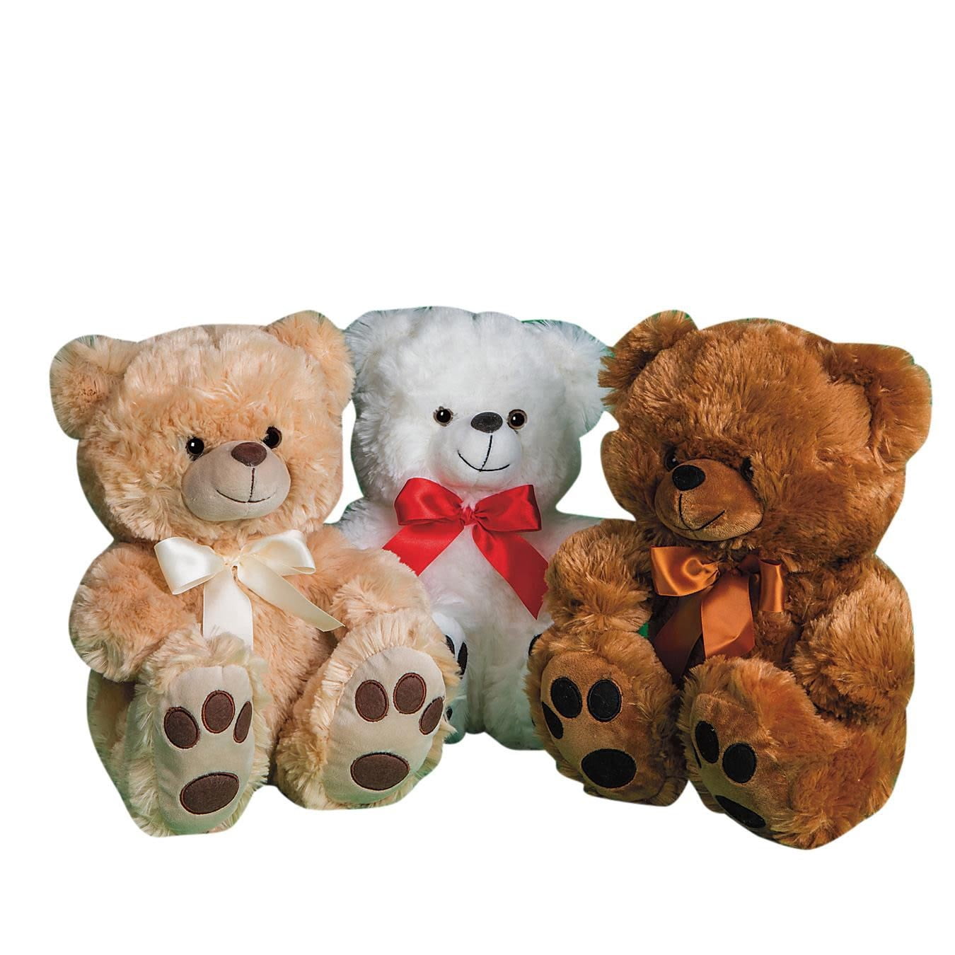 Big Feet Soft Bears (Pack of 3) - Walmart.com