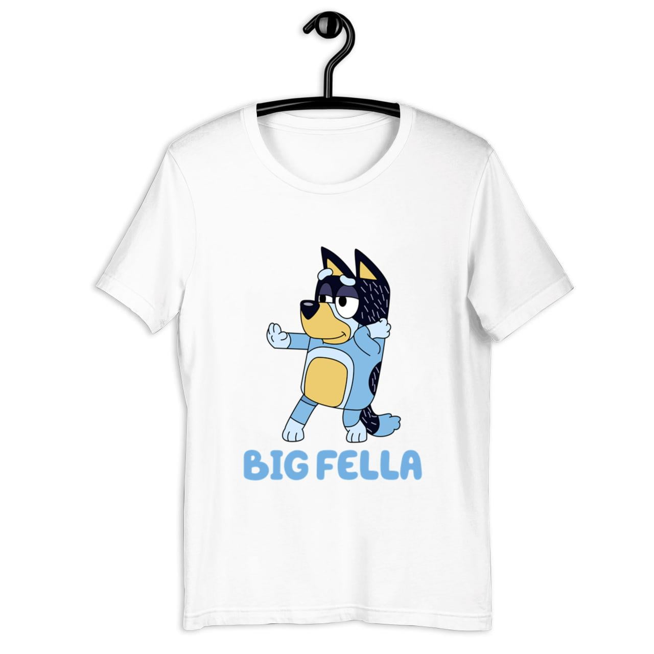 Big Fella Dad Shirt – Funny Cartoon Father’s Day Graphic Tee New ...