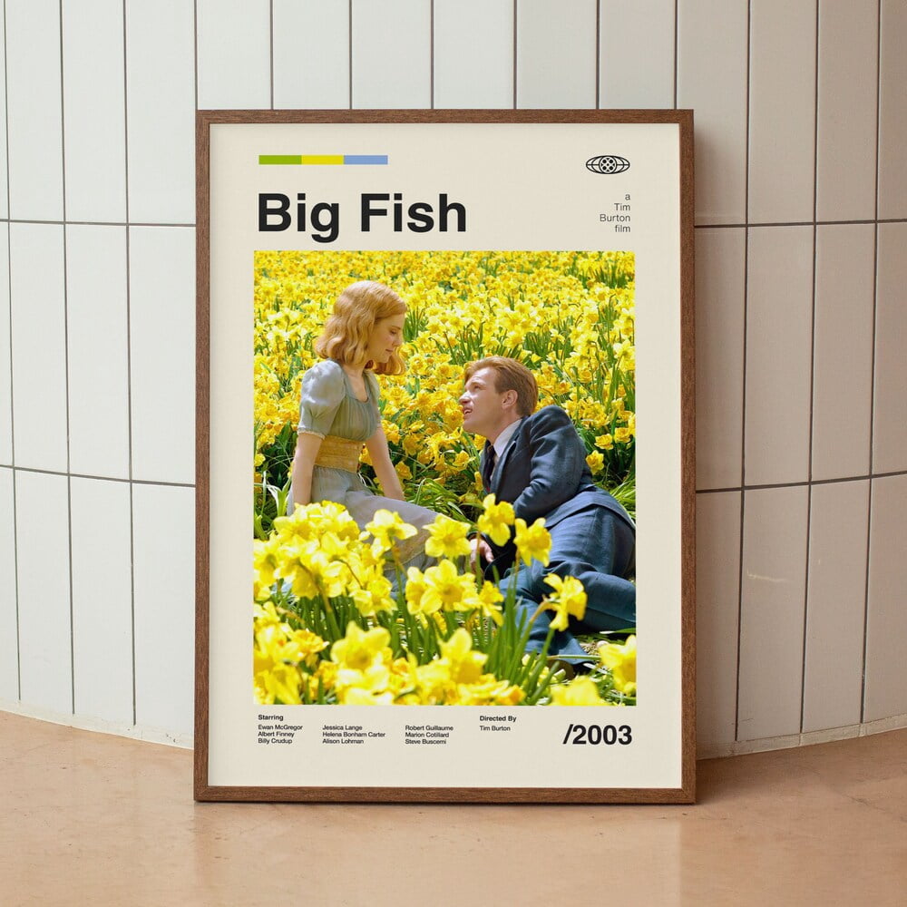 Big Fish Wall Art Print Tim Burton Film Poster American Cinema ...