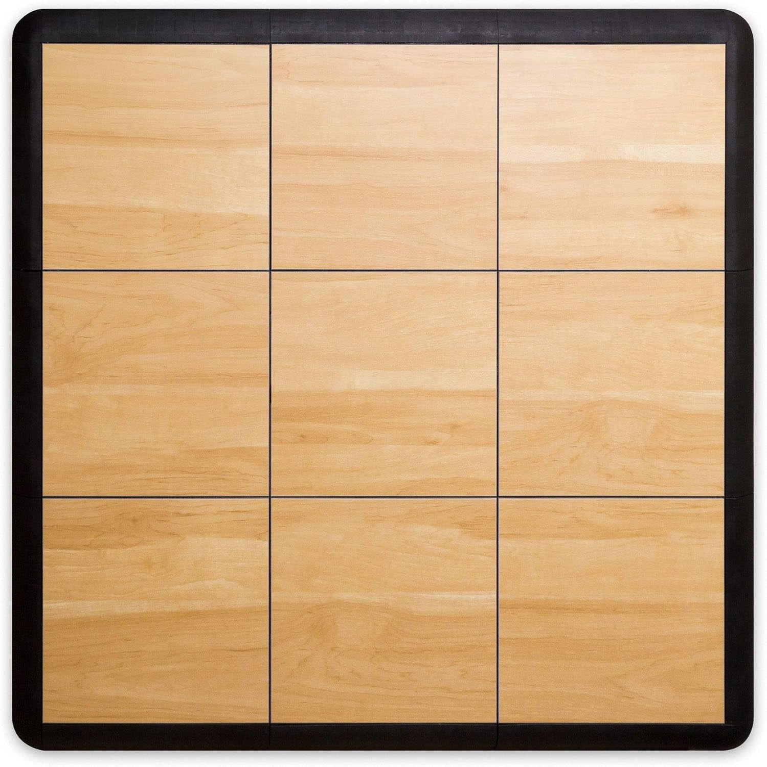 Big Floors 3X3RESMAPLE Modular Interlocking Lightweight Plastic Dance Floor Kit (3' x 3'), Light ...