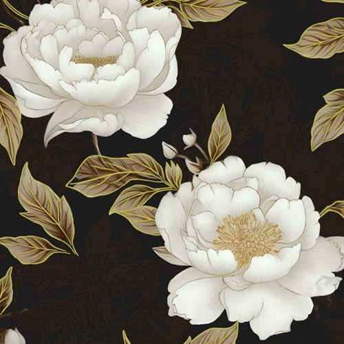 Big Floral Contact Paper Boho Leaves Peel and Stick Wallpaper Stick on ...