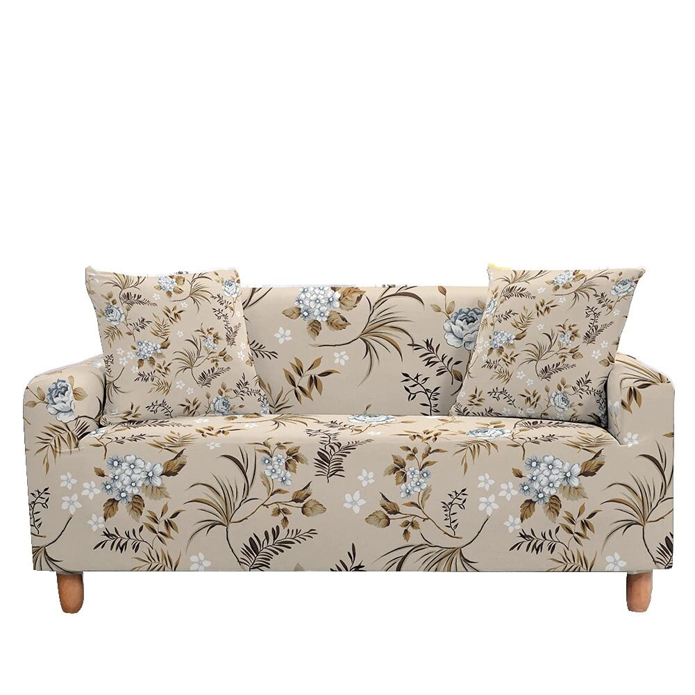 Big Flower Print Sofa Cover for Living Room Stretch Slipcovers ...
