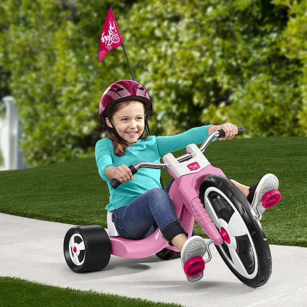 Big Flyer Chopper Tricycle 16" Front Wheel Ride-On Adjustable Seat Pink KID BIKE - Walmart.com