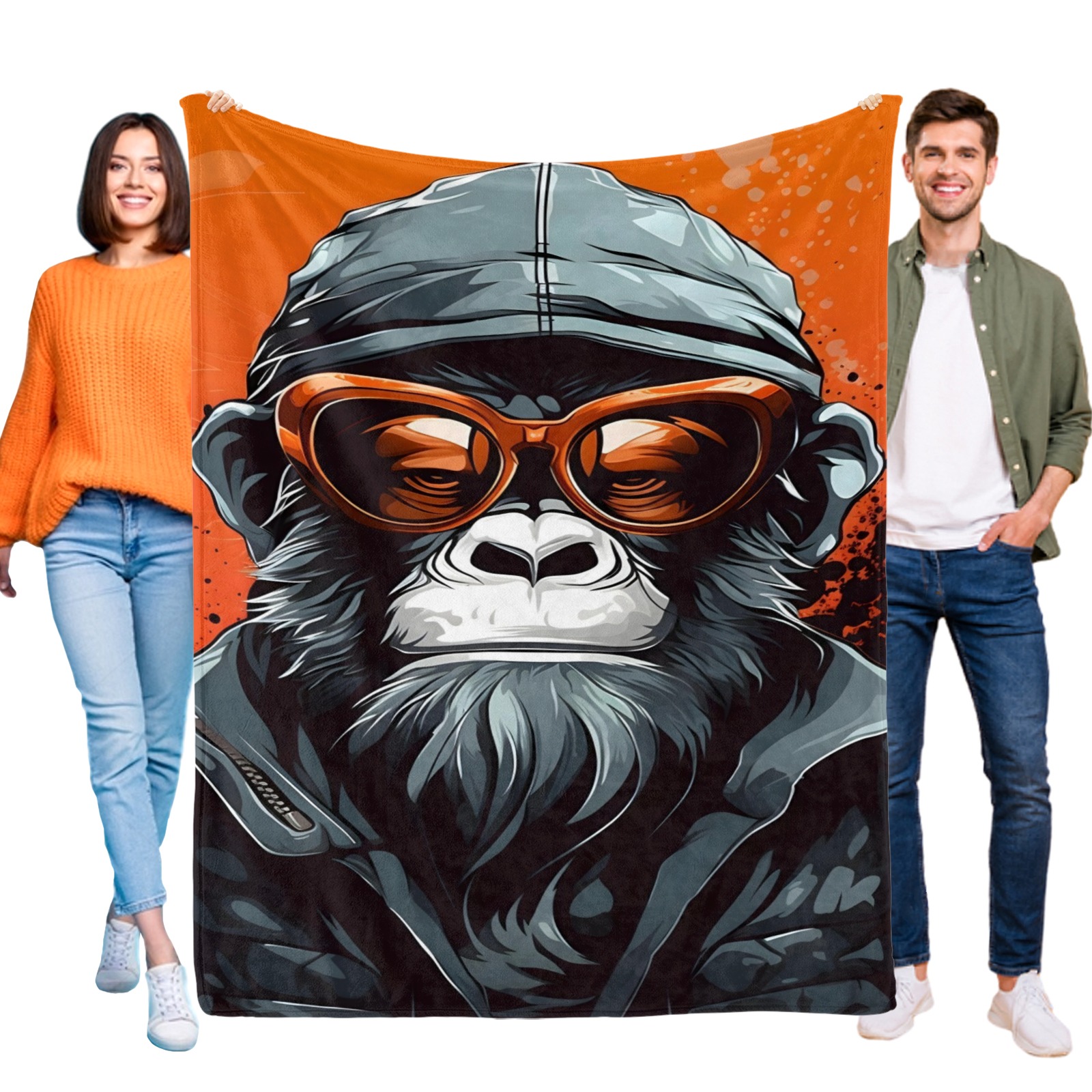 Big Foot Flannel Blanket 39*59 inch Soft And Comfortable With Clear ...