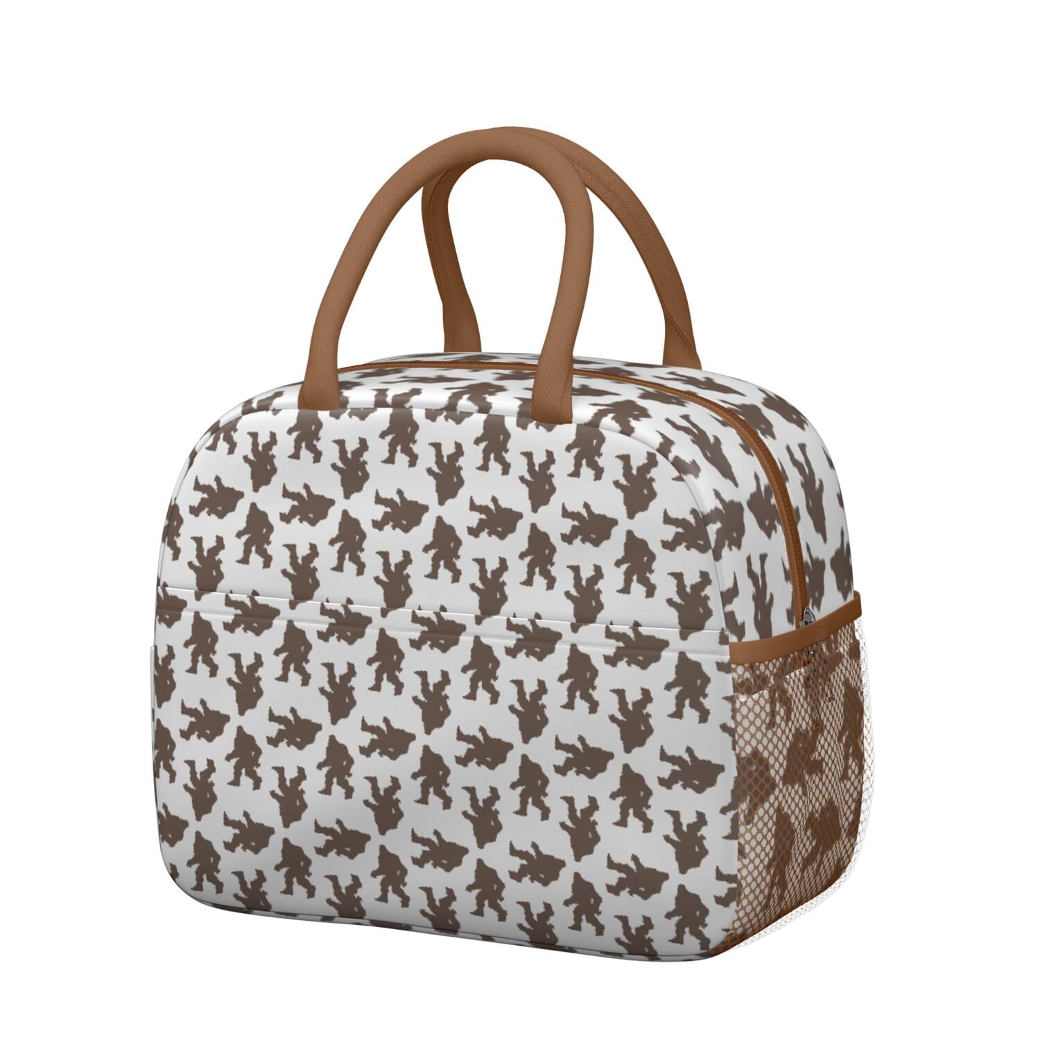 Big Foot Insulated Lunch Bag - Funny Sasquatch Themed Thermal Lunch Box for Women & Students ...