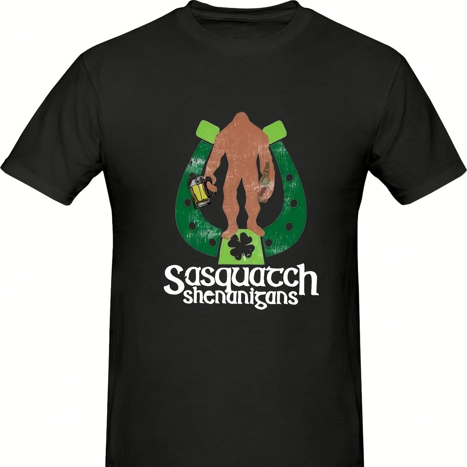 Big Foot Sasquatch S1Henanigans T-S1Hirt, St. Patrick's Day Bigfoot ...