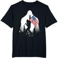 Big Foot Shirt - Bigfoot Sasquatch American Flag Patriotic T-ShirtMen's ...