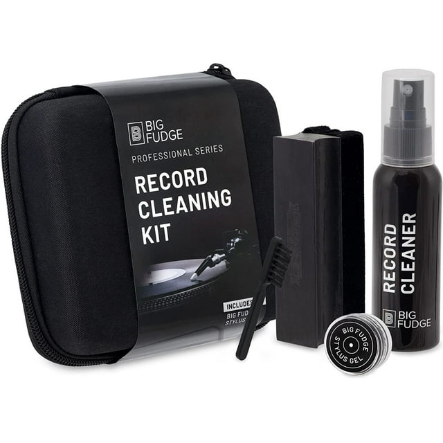 Big Fudge 5-Pc Professional Vinyl Record Cleaning Kit with Record Brush ...