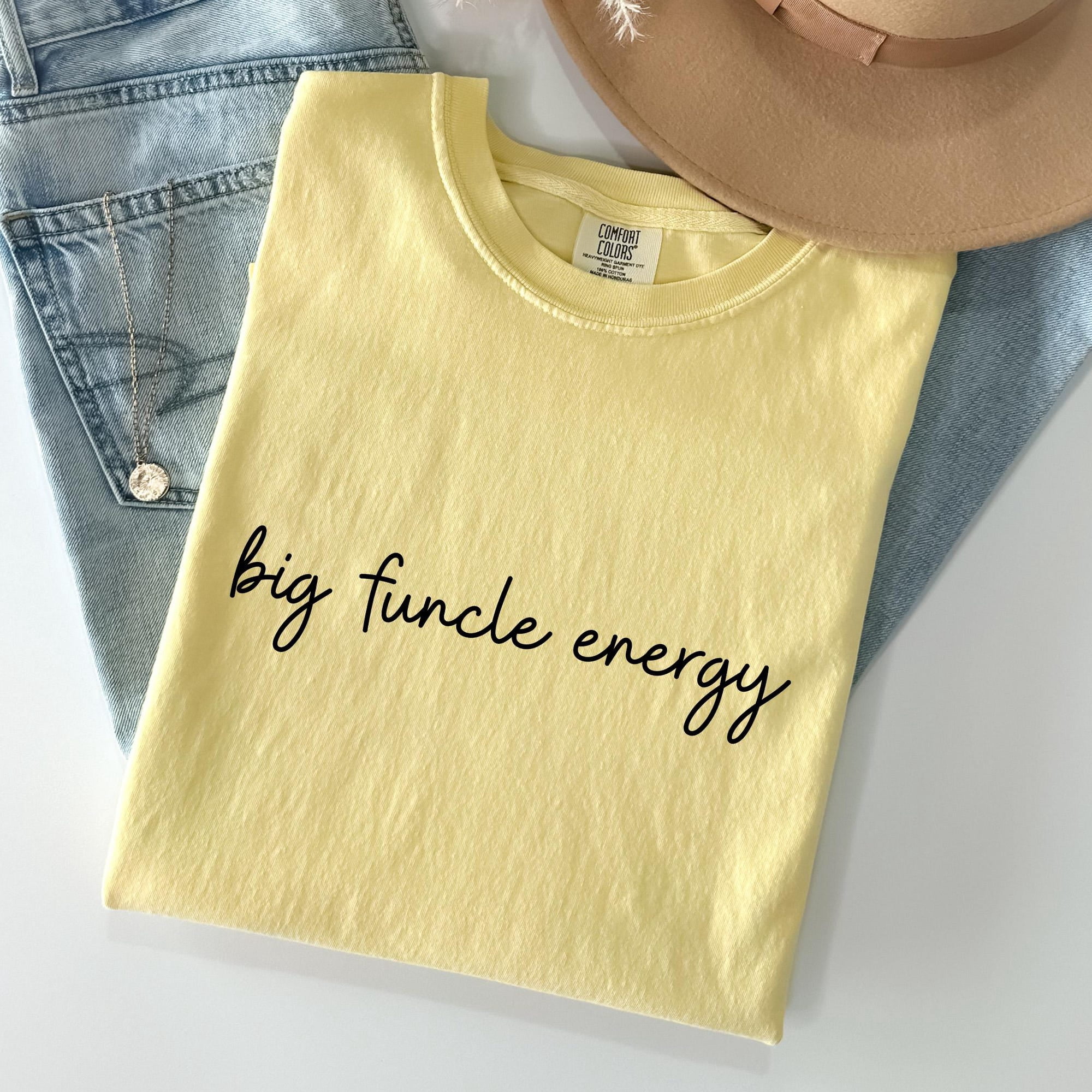 Big Funcle Energy Shirt Funny Uncle Tshirt Sarcastic New Uncle Gift ...
