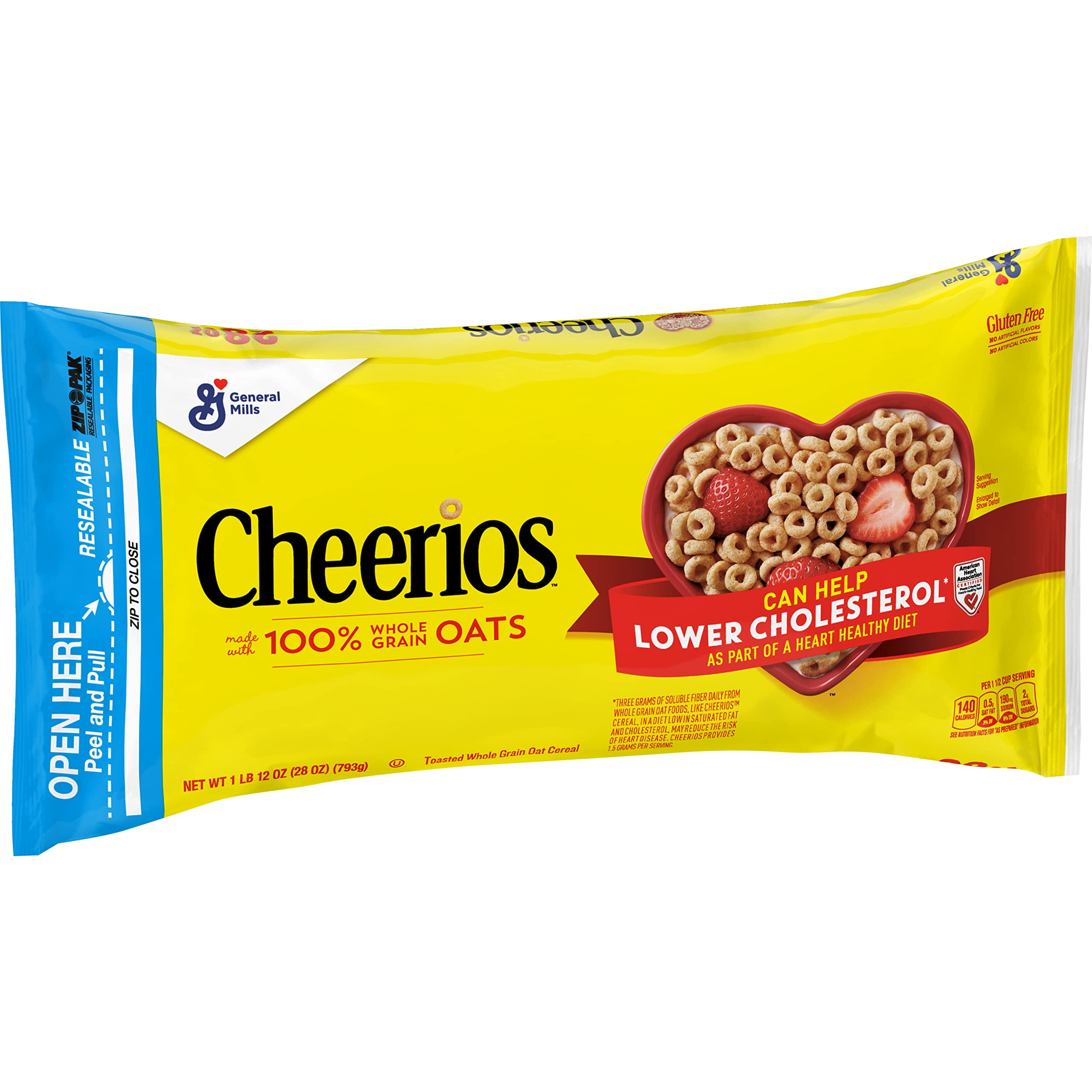 Big G Cereal Original Cheerios Gluten Free Cereal, 32 Oz Resealable Bag ...