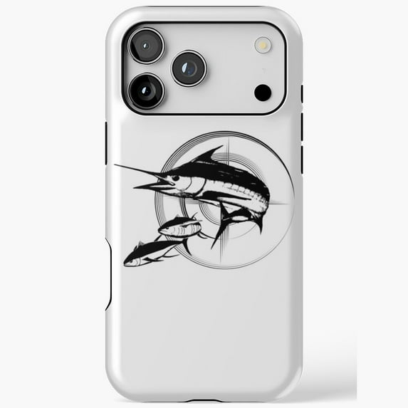 Big Game Fishing Ocean Hunter Graphic Art for iPhone Case 17 through 11 ...