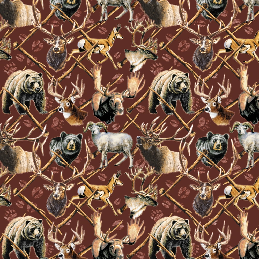 Big Game Hunter Hunting Bear Deer Pronghorn Premium Roll Gift Wrap ...