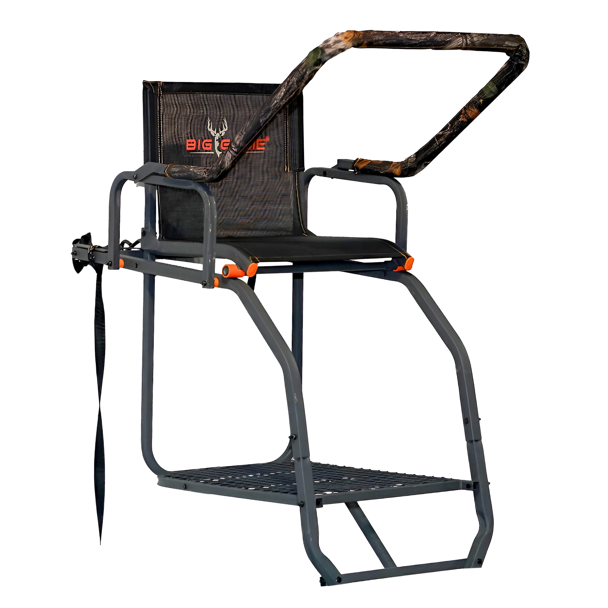 Big Game Striker XL 17.5' Ladder Treestand w/Flip-Back Seat and Rail ...