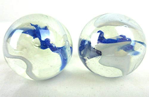 Big Game Toys Set of 2 Vapor 35mm Boulder Swirl Marbles, Ideal for ...