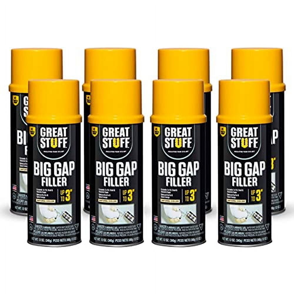 Big Gap Filler | Insulating Foam Sealant, 12 oz. – Cream (8 Pack) - Walmart.com
