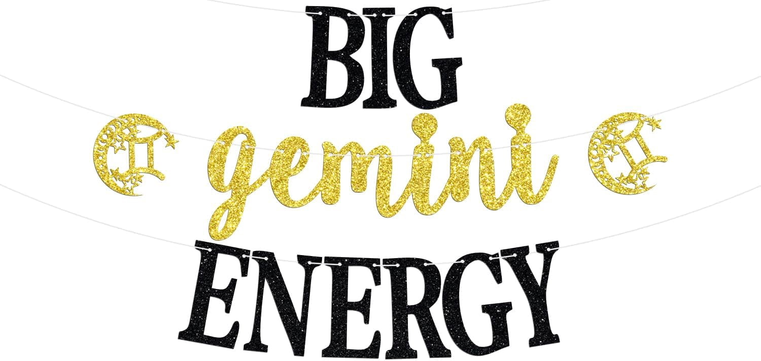 Big Gemini Energy Banner, Gemini Baddie/Gemini Season, 12 Constellation ...