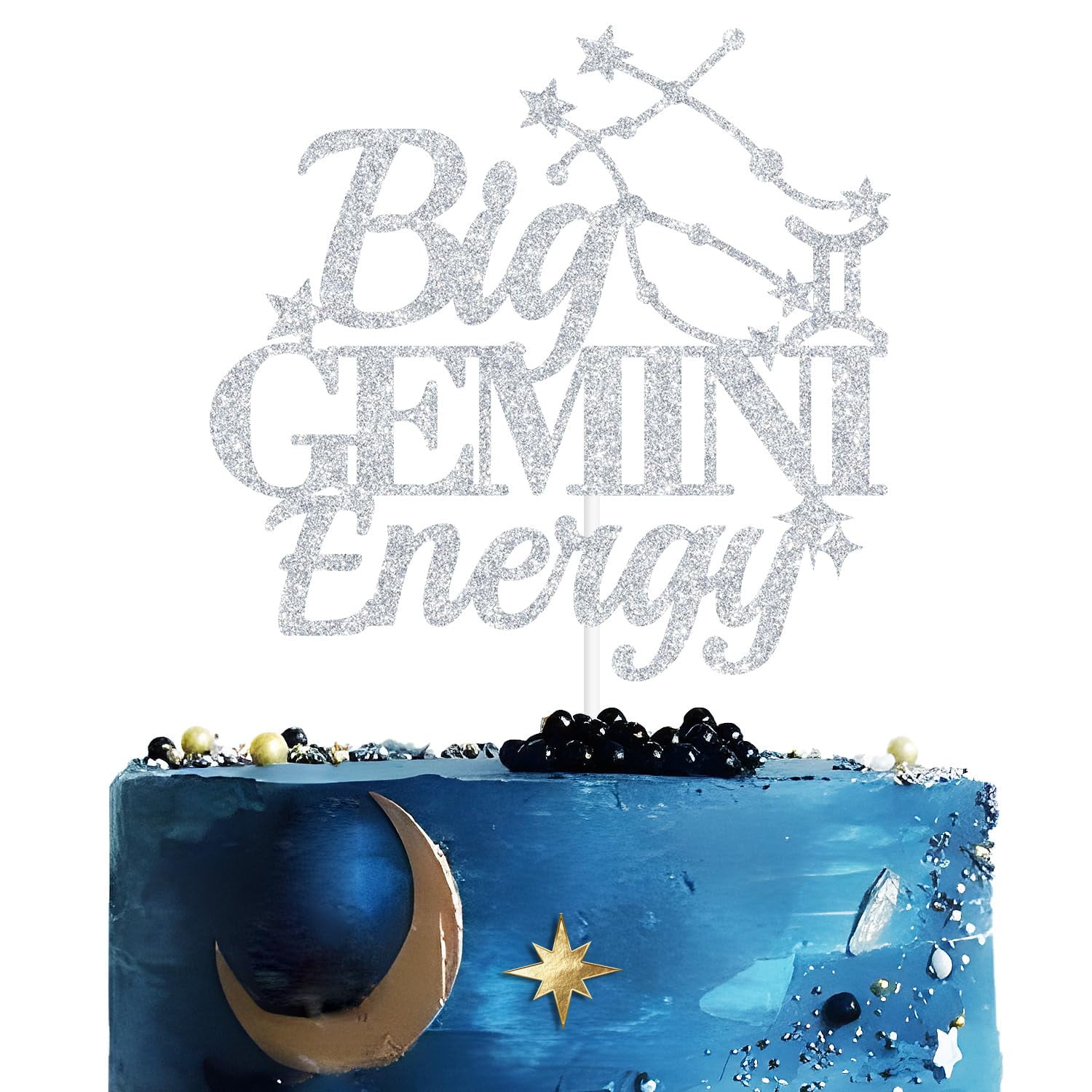 Big Gemini Energy SCH4 Cake Topper, Gemini Birthday Cake Décor, 12 Zodiac Constellations Gemini ...
