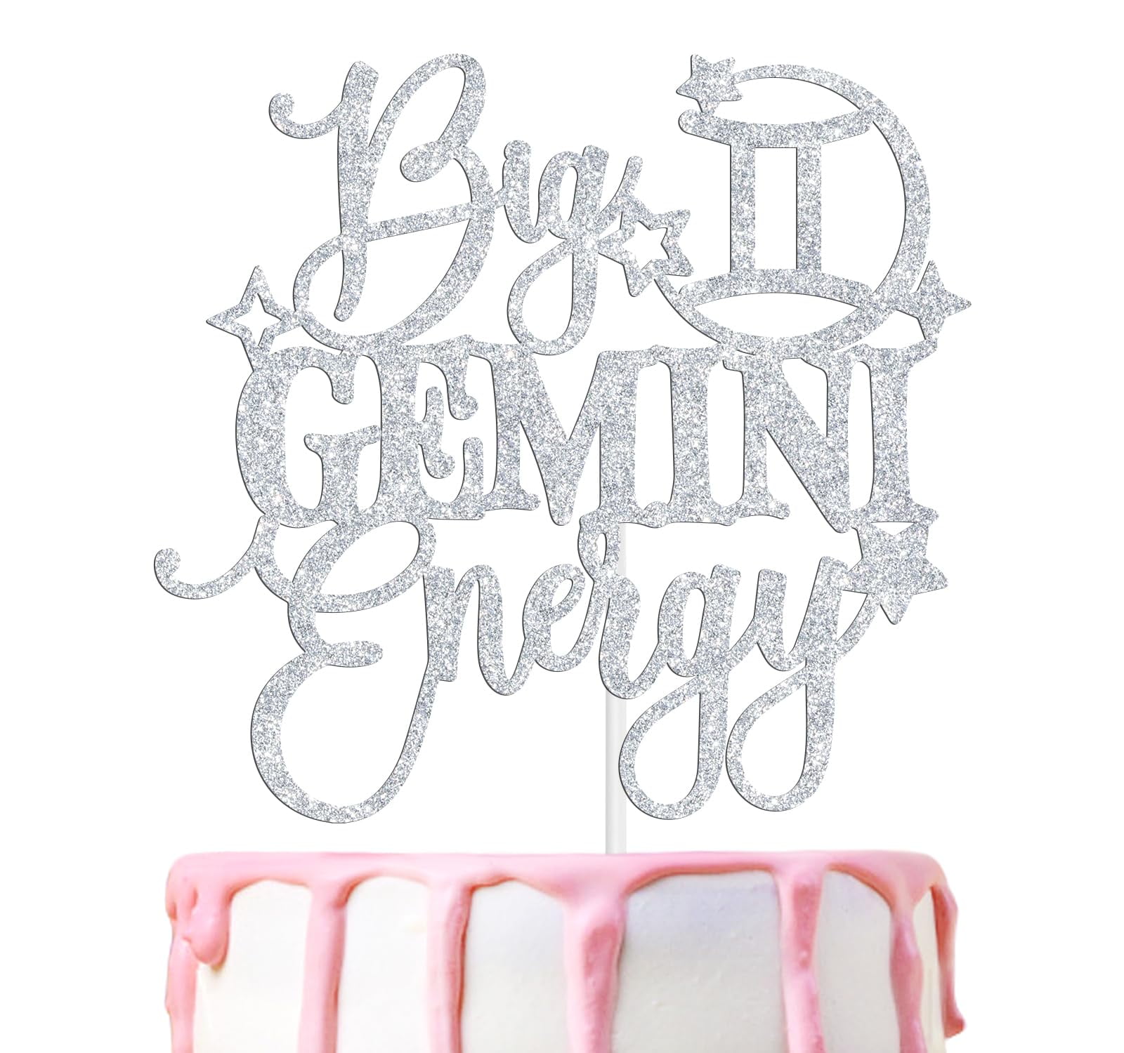 Big Gemini EnergyTRDN Cake Topper, Happy Birthday Gemini in May/June ...