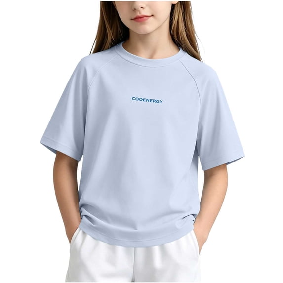 Big Girl Sport T-Shirt, Crew Neck Loose Raglan Short Sleeve Tops ...