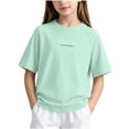 Big Girl Sport T-Shirt, Crew Neck Loose Raglan Short Sleeve Tops ...