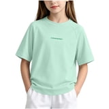 Big Girl Sport T-Shirt, Crew Neck Loose Raglan Short Sleeve Tops ...