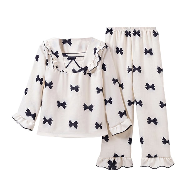 Big Girl Summer Outfits Long Sleeve Cute Cartoon Print Loungewear For ...