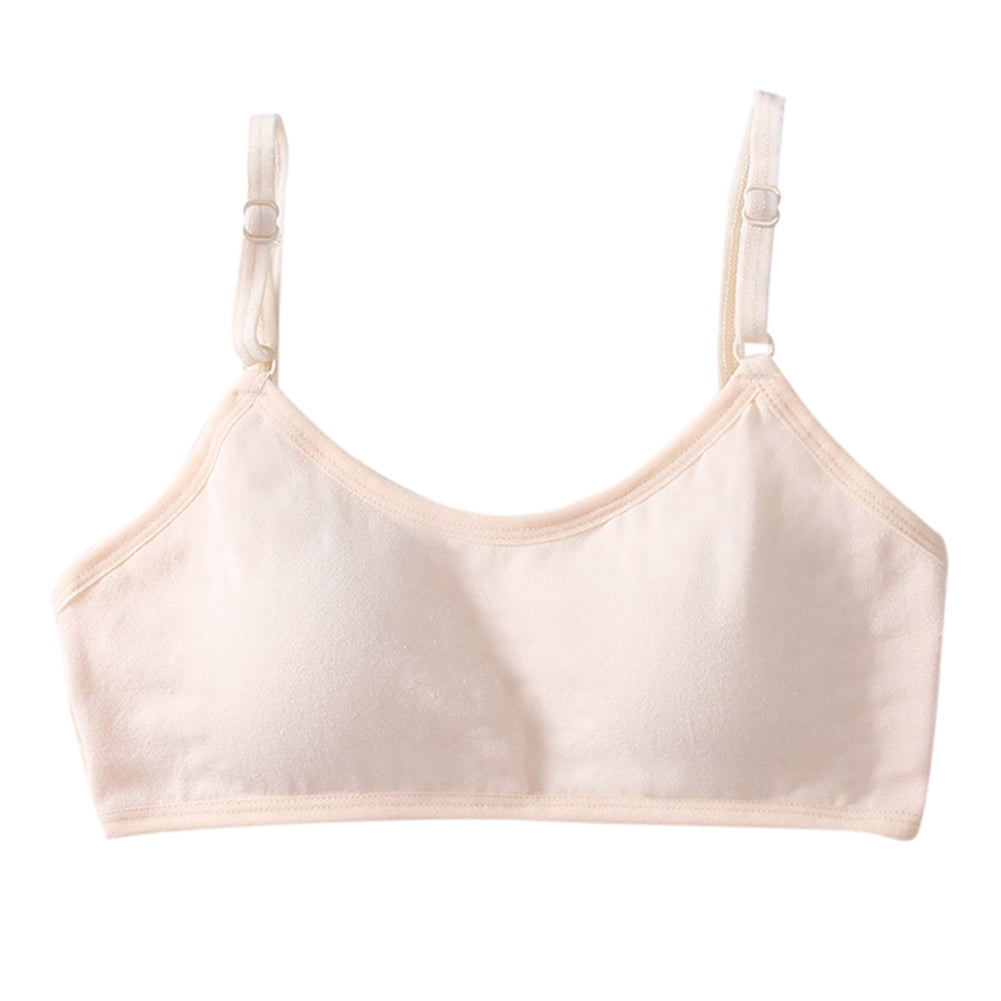 Big Girls Bra Comfort Seamless Padded Training Bra for Girl Teens with ...