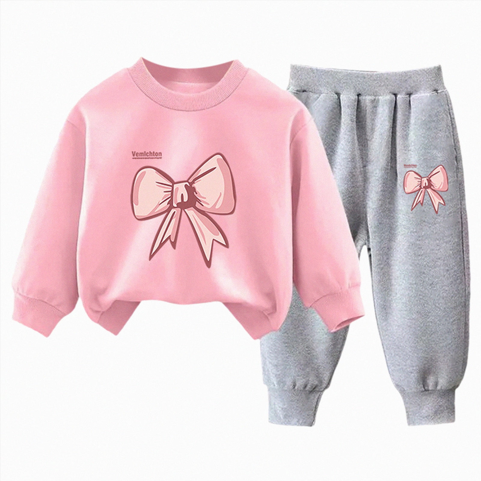 Big Girls Clothes Toddler Girl Outfit Ruffle Sleeve Shirt Pant Set Fall ...