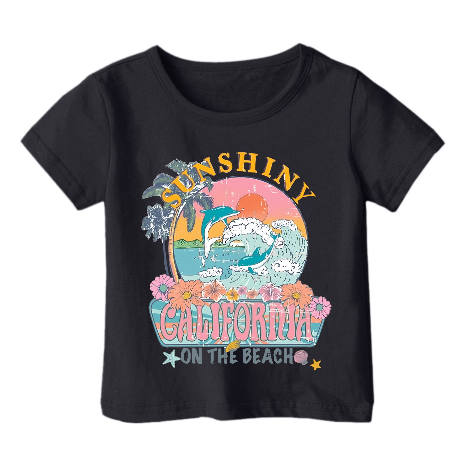 Big Girls'Cute T Shirts Short Sleeve Round Neck Printed Kids ...