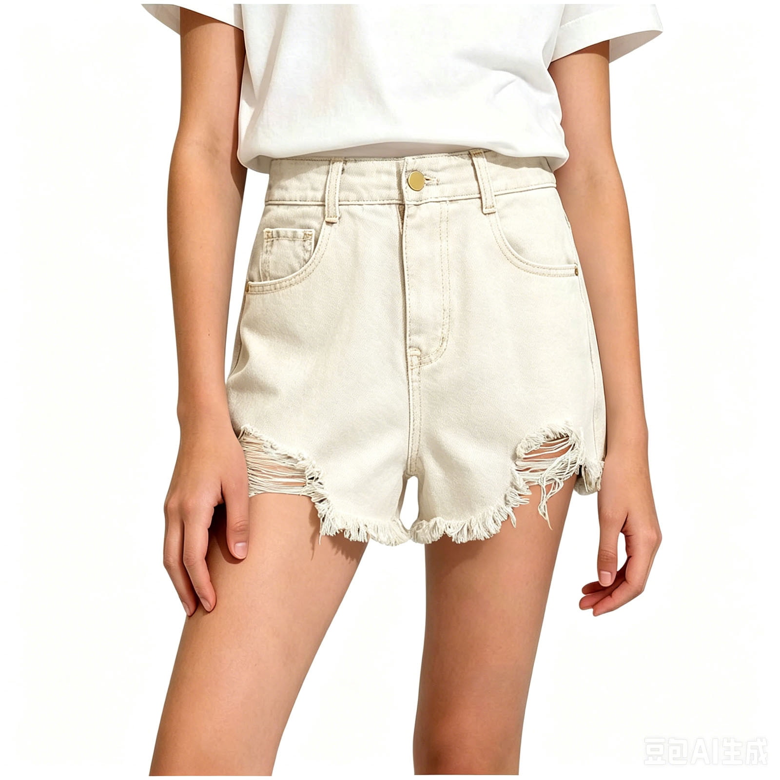 Big Girls Distressed Denim Shorts - Ripped Cut Off Jean Shorts for ...