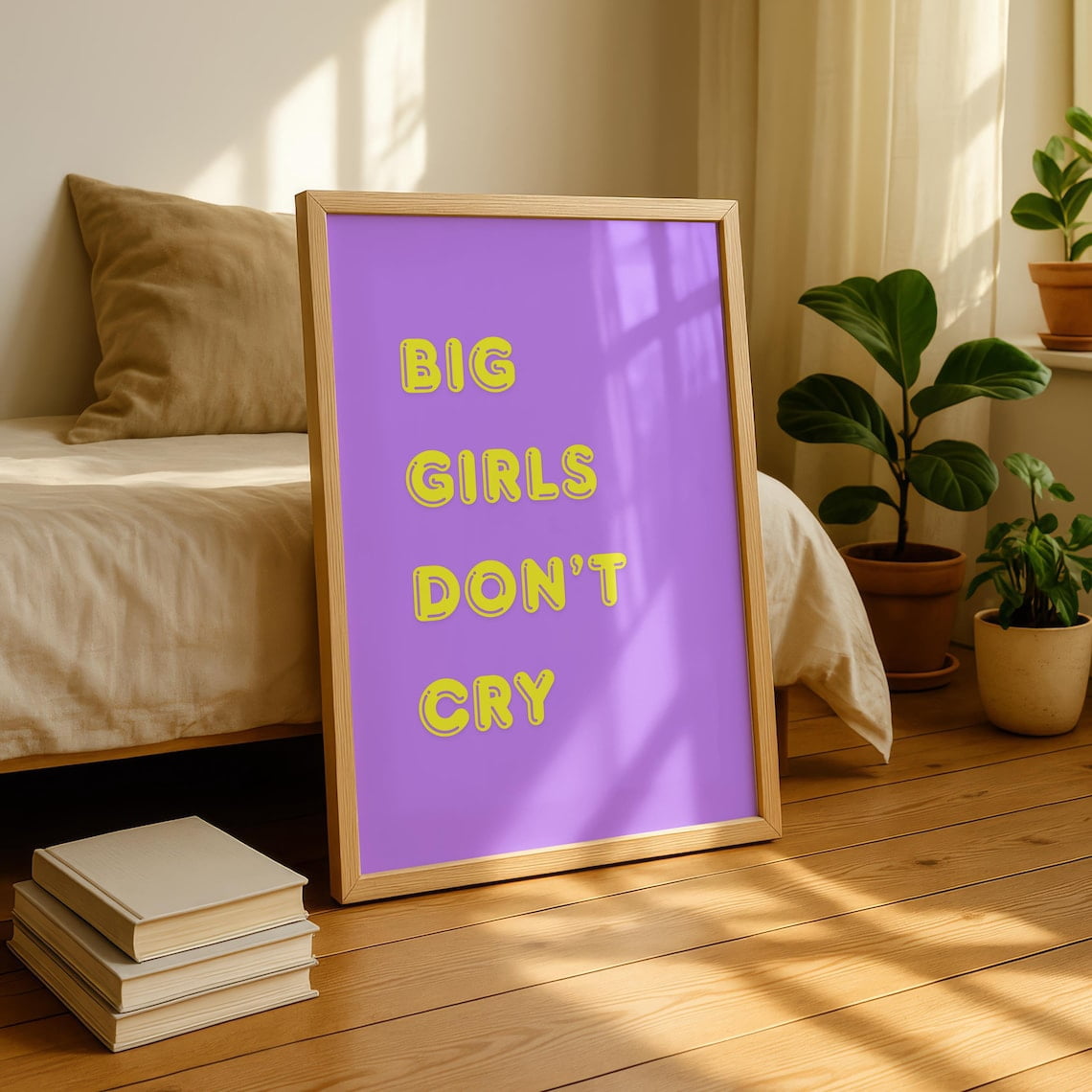 Big Girls Dont Cry Bold Typography Poster Unframed Paper Print ...