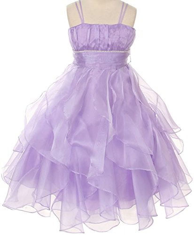 Big Girls' Dreamer PePi Crystal Pleated Multi Layered Pageant Easter ...