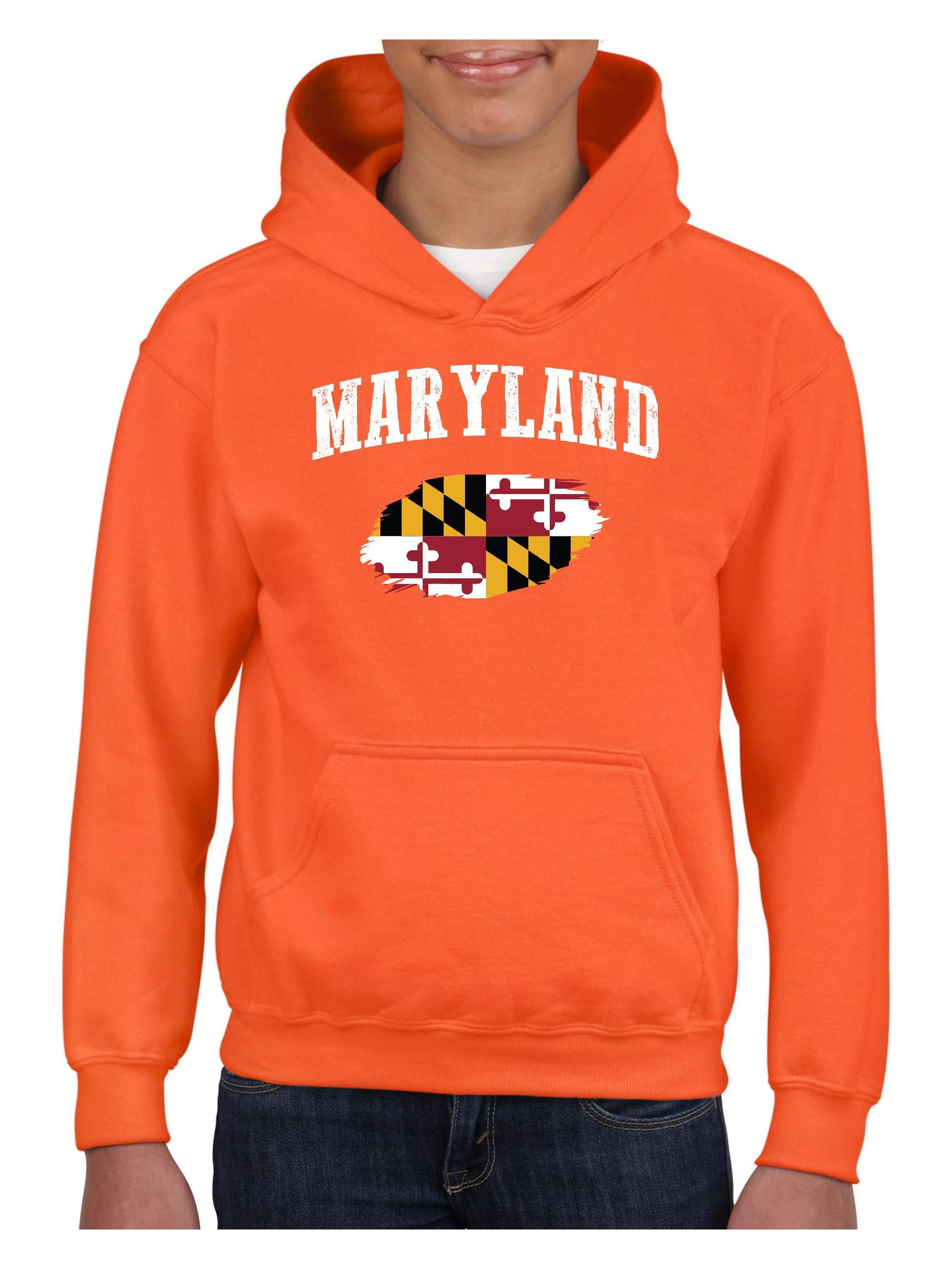 Big Girls Hoodies and Sweatshirts - Maryland Flag - Walmart.com