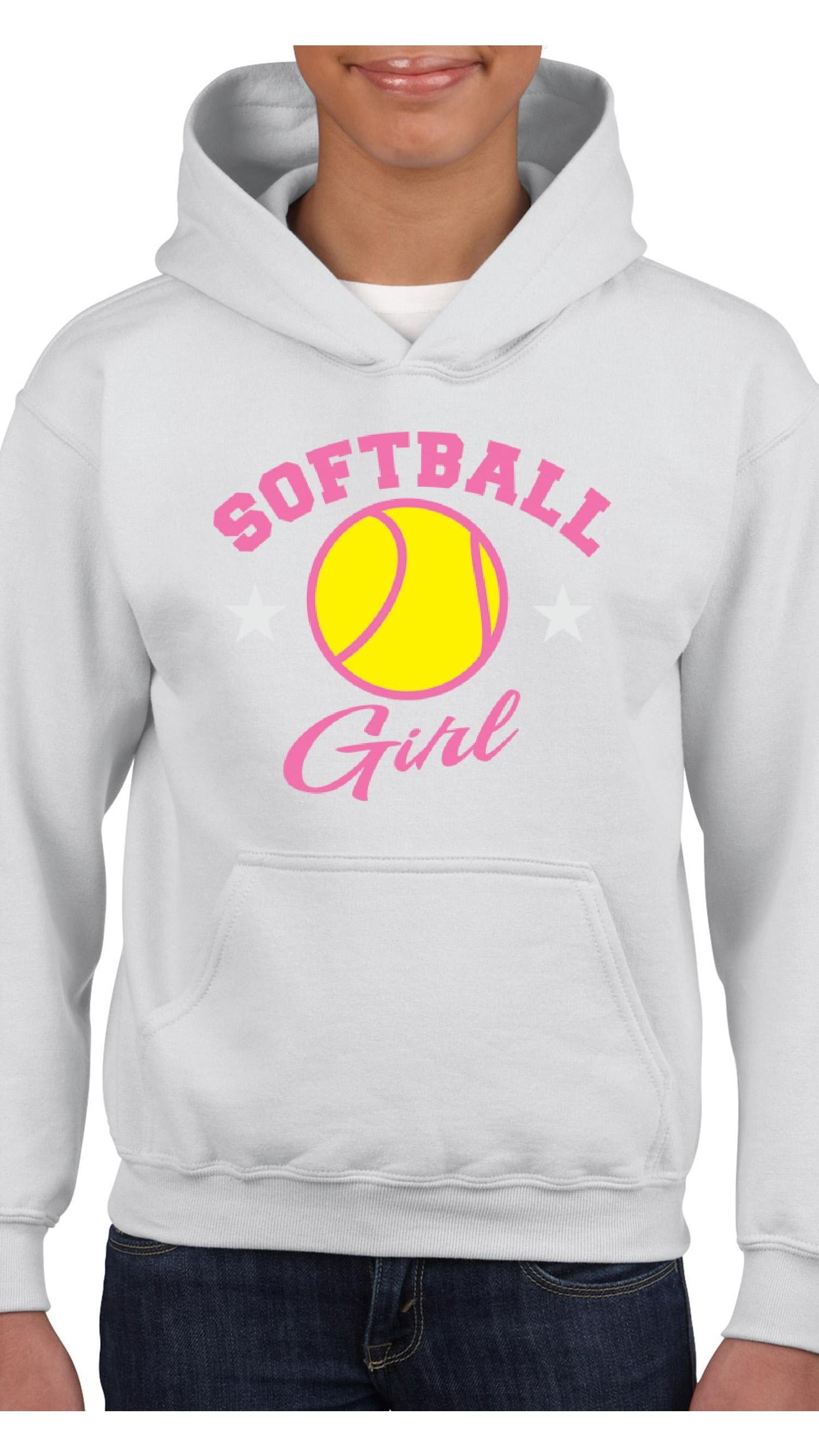 Big Girls Hoodies and Sweatshirts - Softball Girl - Walmart.com