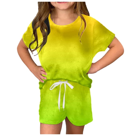 Big Girls Outfit T Shirt and Shorts with Side Pockets Shorts Music ...